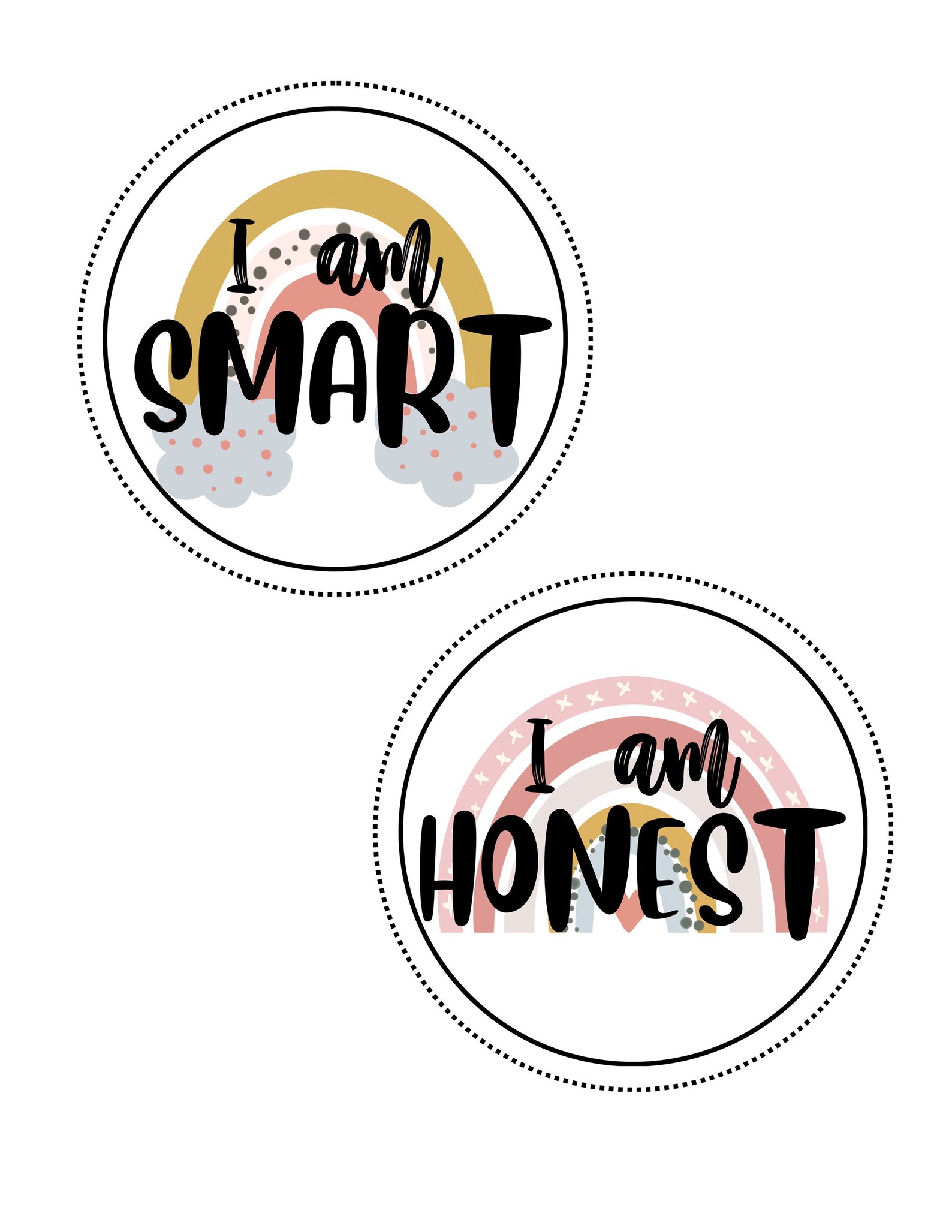 Boho Rainbow, Affirmation Station, Christian Affirmations, Classroom ...