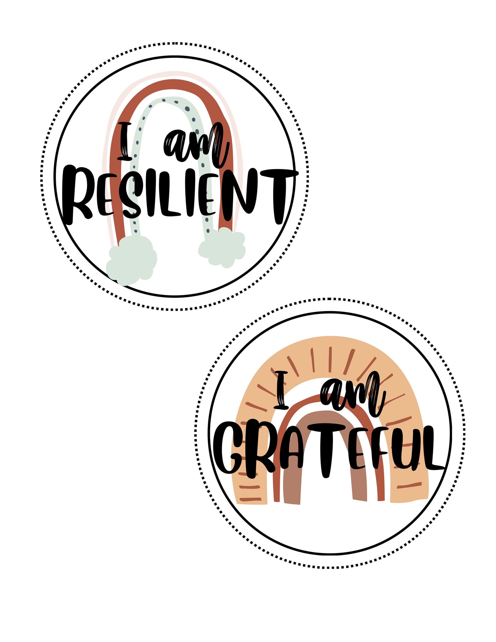 Boho Rainbow, Affirmation Station, Christian Affirmations, Classroom ...