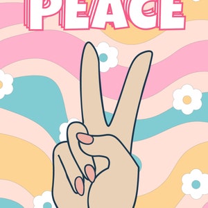 Groovy Retro Classroom Poster Set of 8 Printable Digital - Etsy Canada