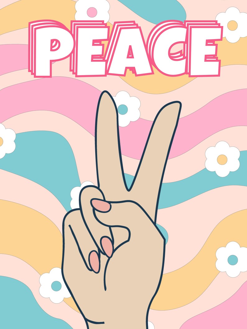 Groovy Retro Classroom Poster Set of 8 Printable Digital - Etsy Canada