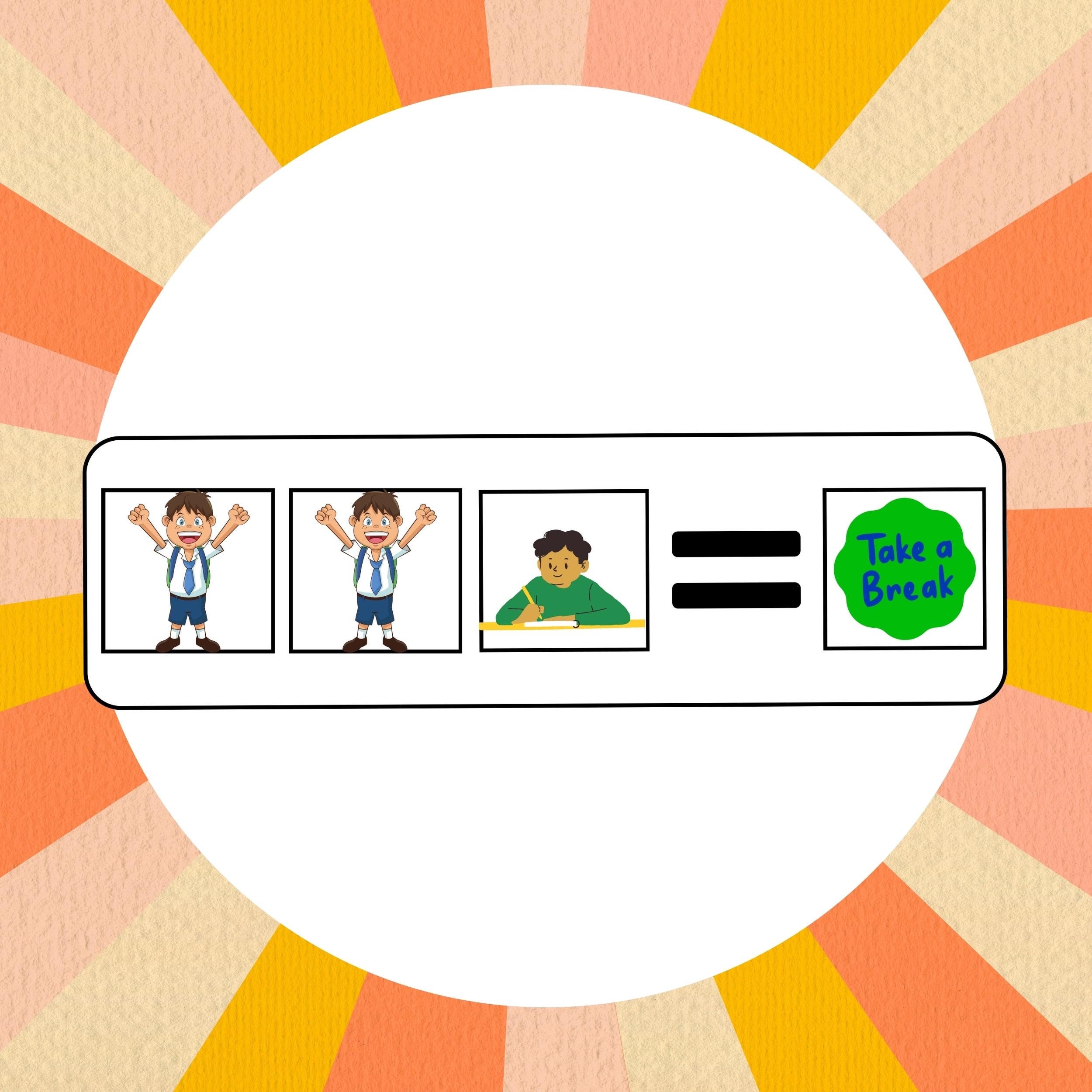 Special Education Tools, Work/break Visual Schedule, First Then Tool ...