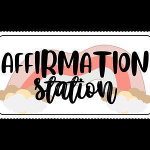 Boho Rainbow, Affirmation Station, Christian Affirmations, Classroom ...