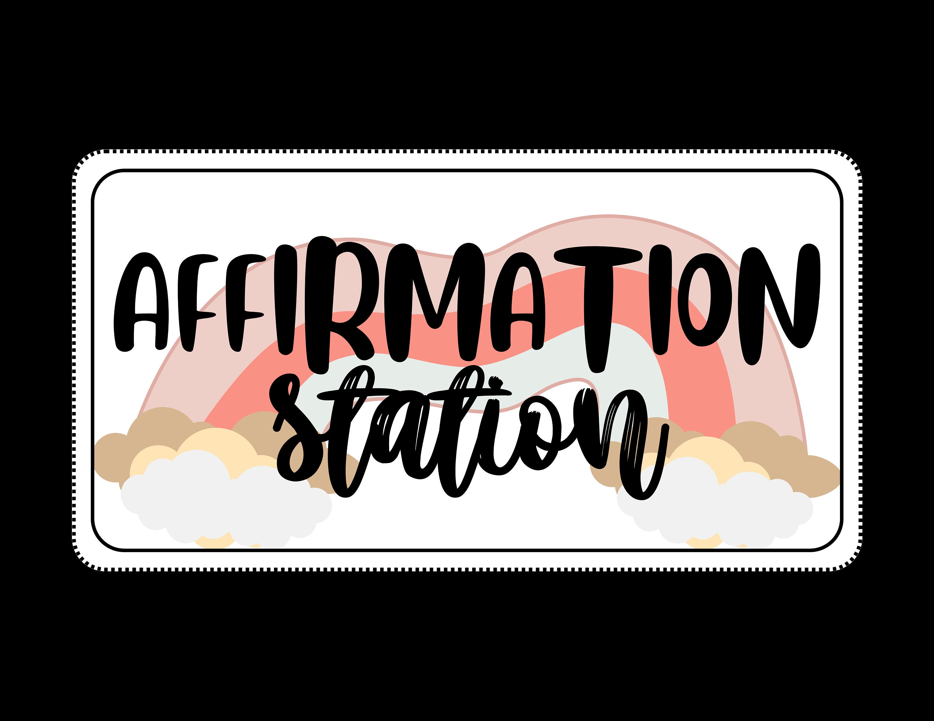 Boho Rainbow, Affirmation Station, Christian Affirmations, Classroom ...