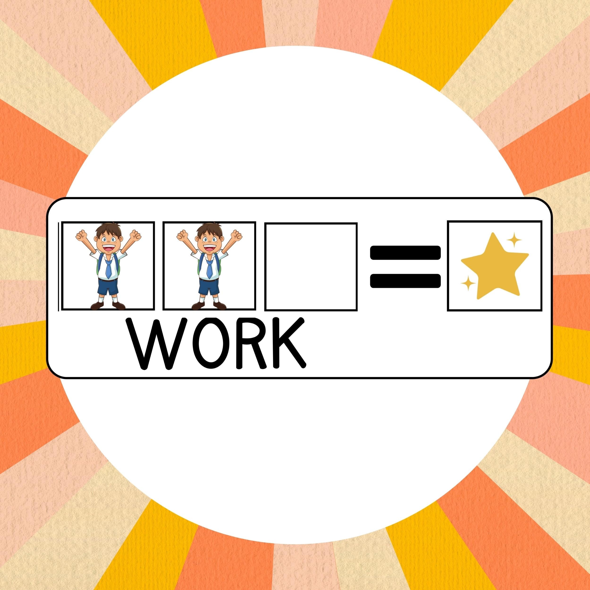 Special Education Tools, Work/break Visual Schedule, First Then Tool ...