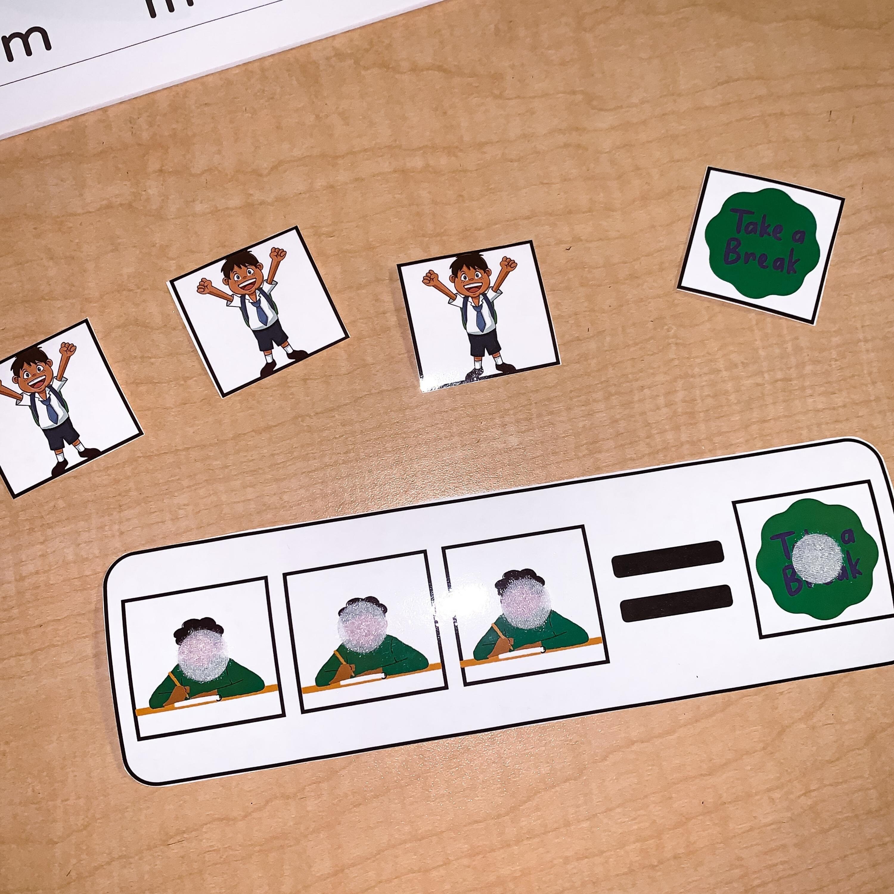 Special Education Tools, Work/break Visual Schedule, First Then Tool ...