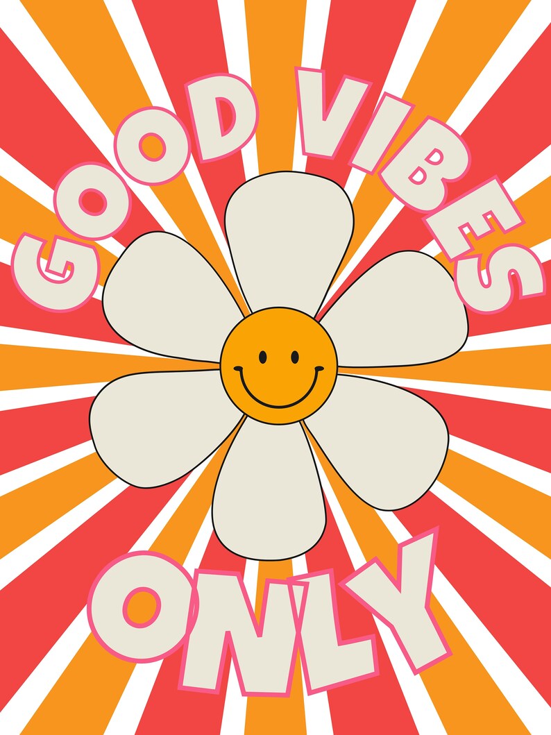 Groovy Retro Classroom Poster Set of 8 Printable Digital - Etsy Canada