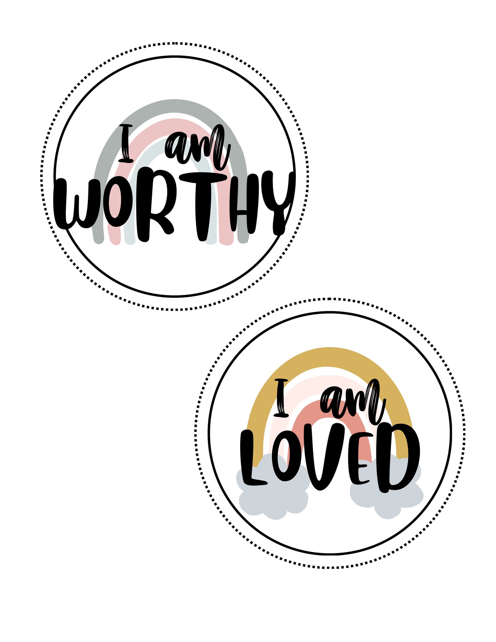 Boho Rainbow, Affirmation Station, Christian Affirmations, Classroom ...