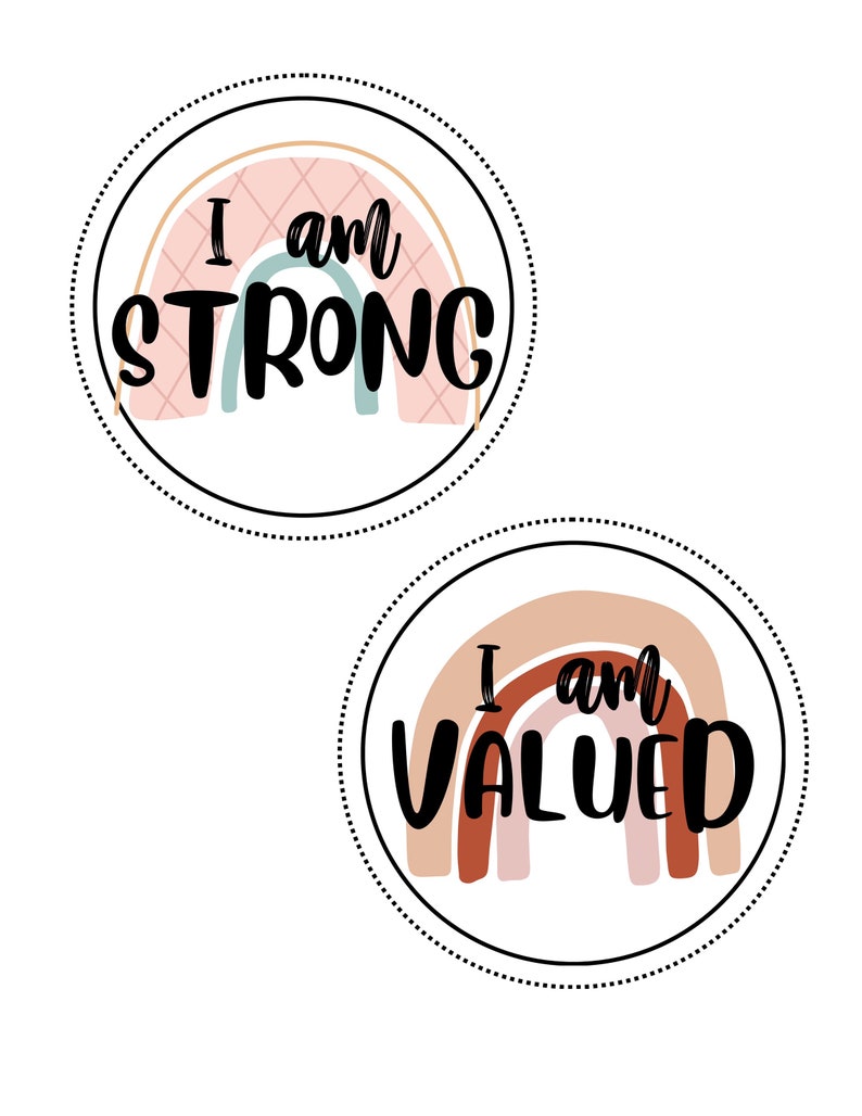 Boho Rainbow Affirmation Station Christian Affirmations - Etsy