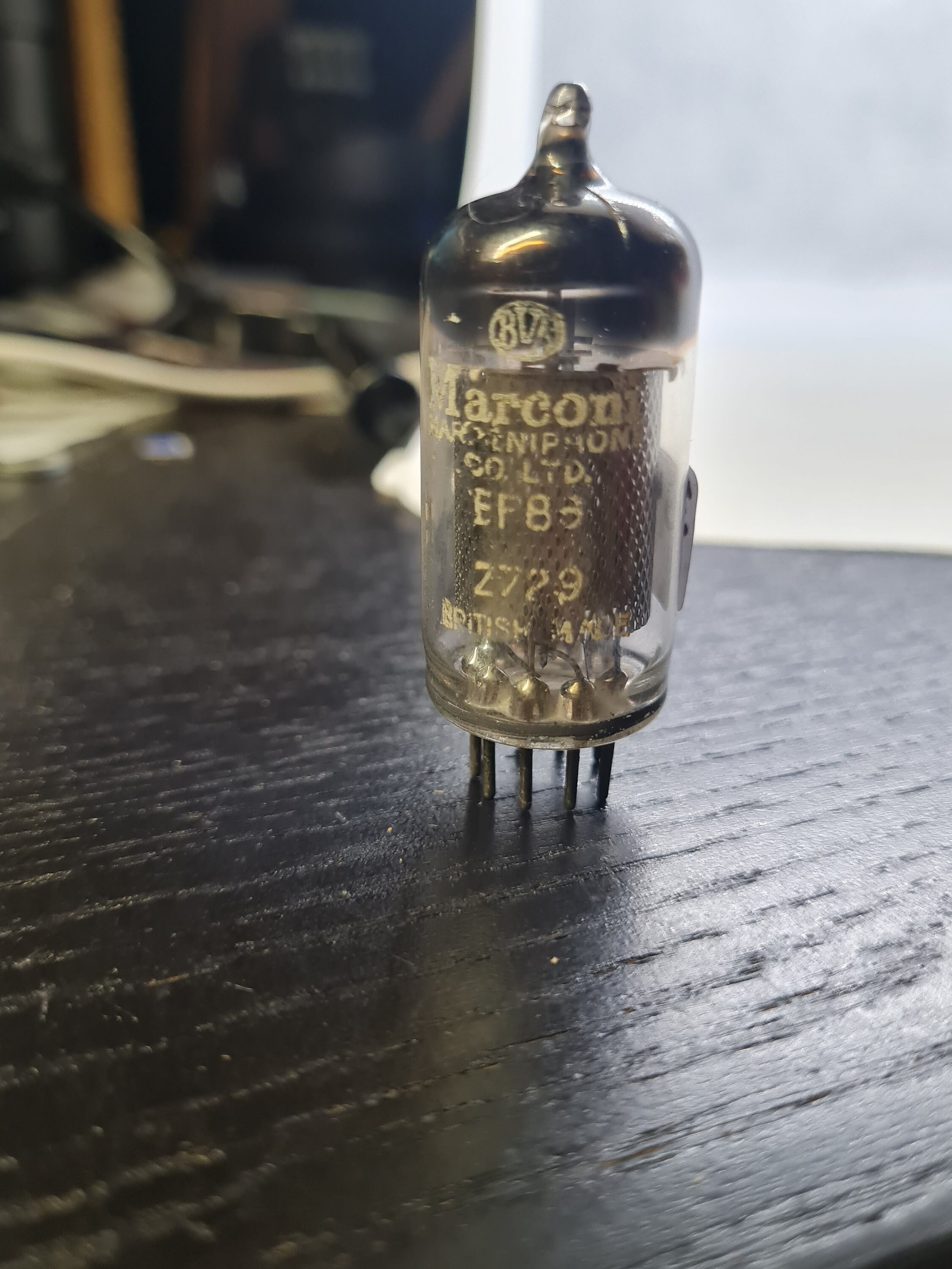 Marconi EF86 Z729 Long Mesh Square Getter Valve Vacuum Tube AVO Vcm 163 ...