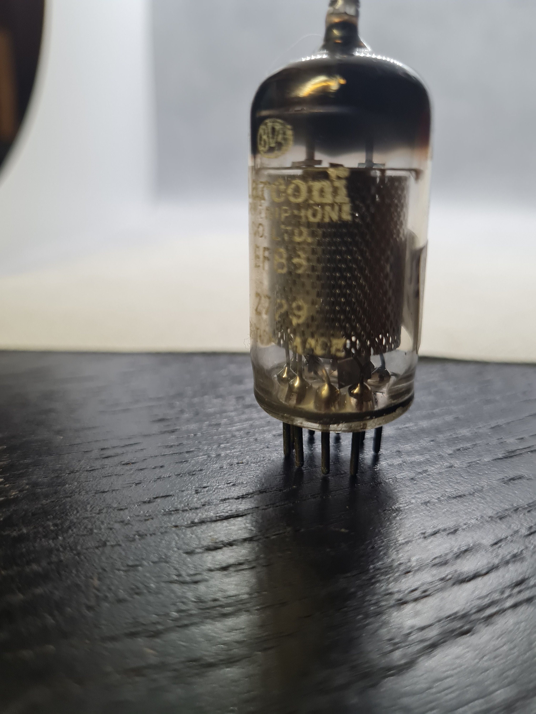 Marconi EF86 Z729 Long Mesh Square Getter Valve Vacuum Tube AVO Vcm 163 ...