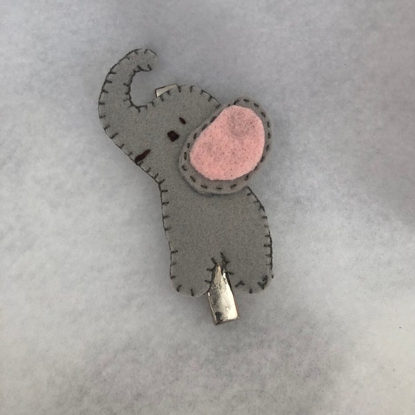 Elephant Hair Clip - Etsy