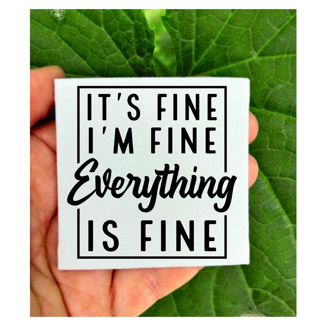 It's Fine I'm Fine Everything is Fine Fridge Magnet, Kitchen Decor ...