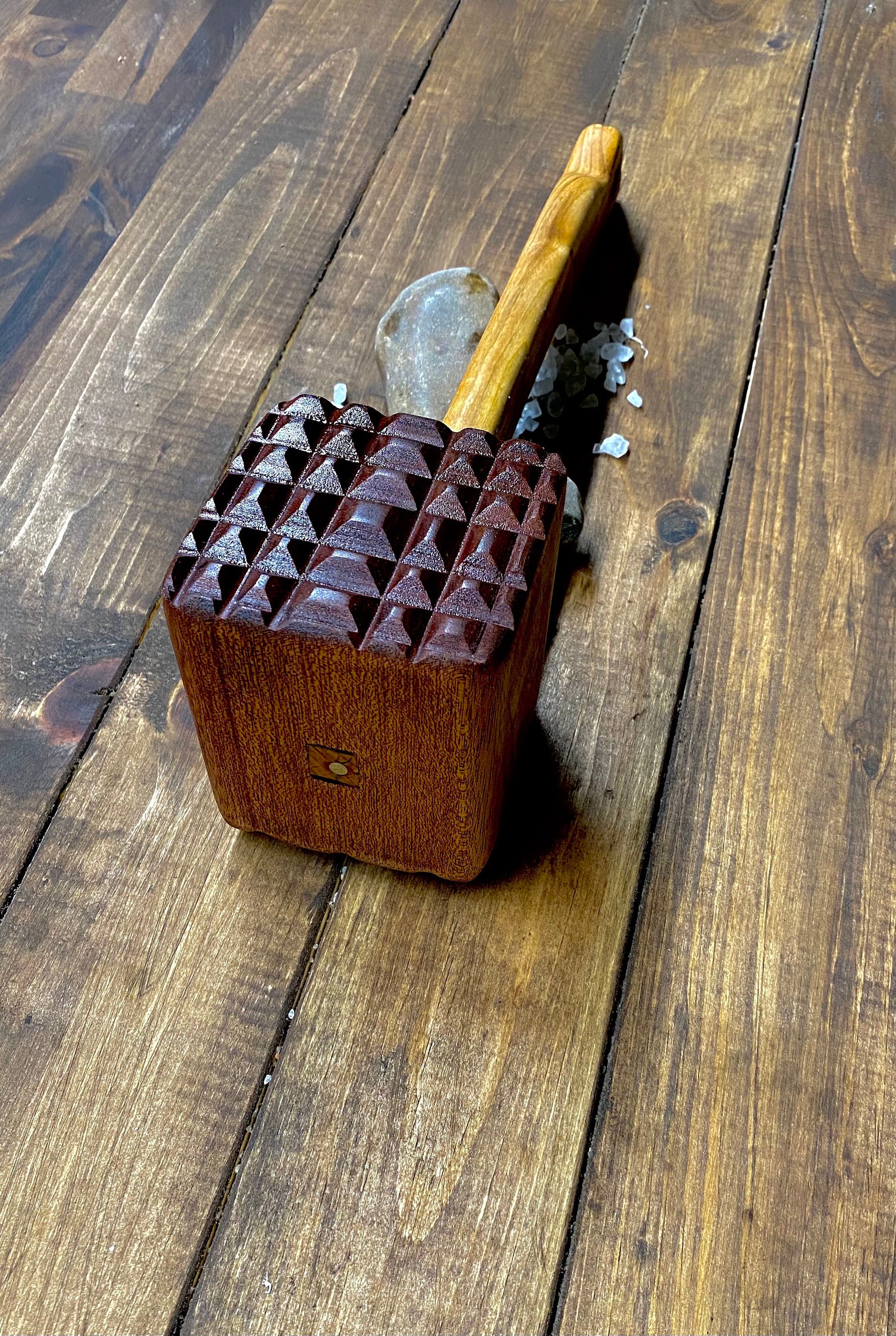 Meat Mallet. Meat Tenderizer. Steak Hammer. Double Sided. Large Profile ...