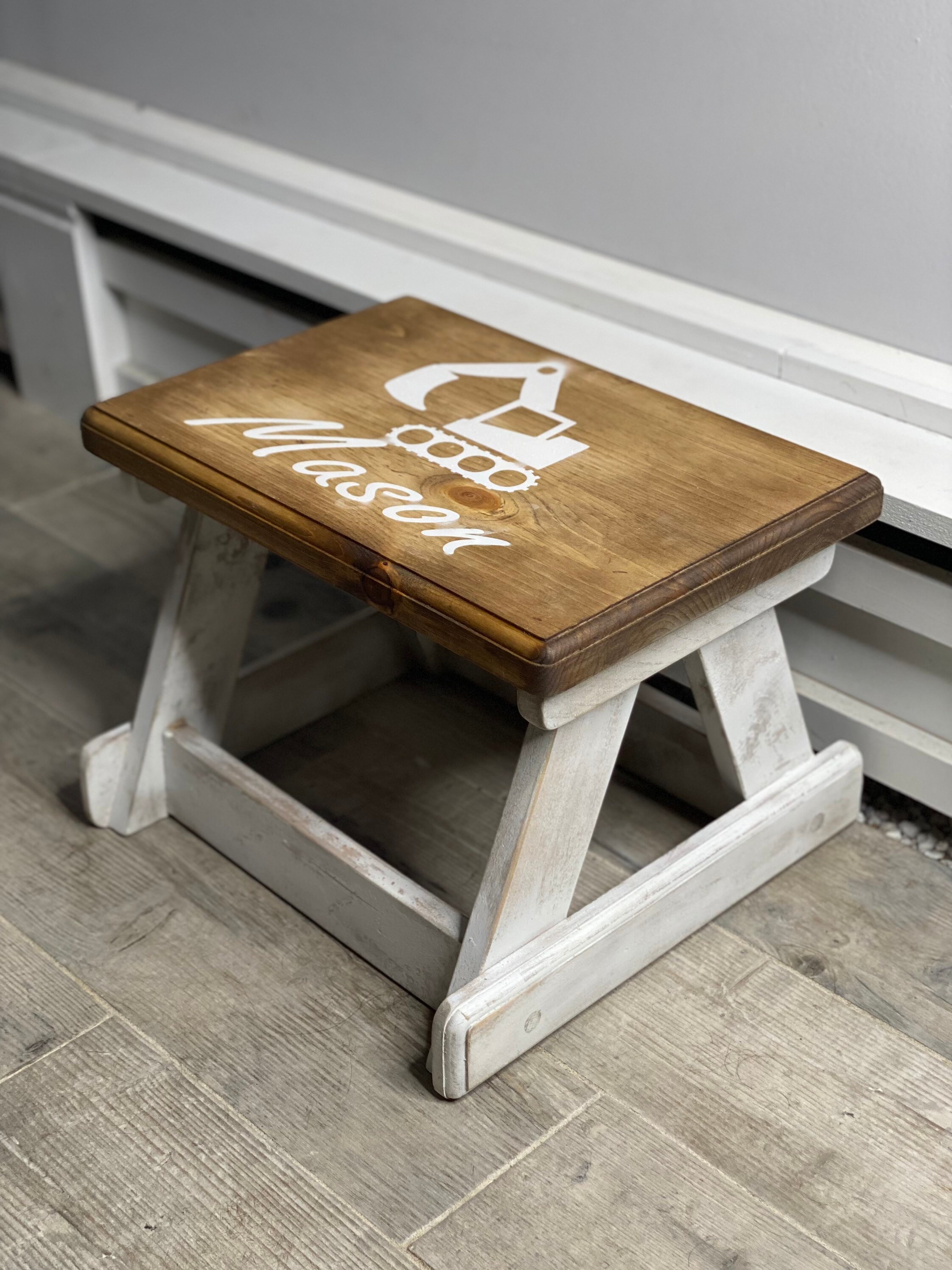 Stool. Step Stool. Kids Stool. Kitchen Stool. Personalized Kids Step ...