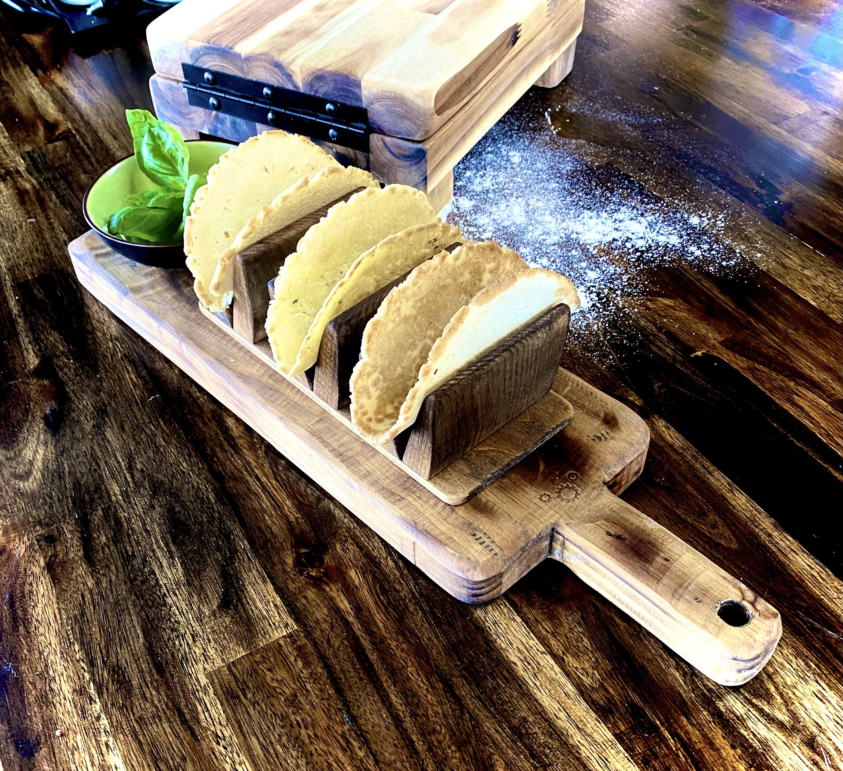 Taco Stand, Taco Holder, Wood Taco Holder, Taco Plate. Great for Taco ...