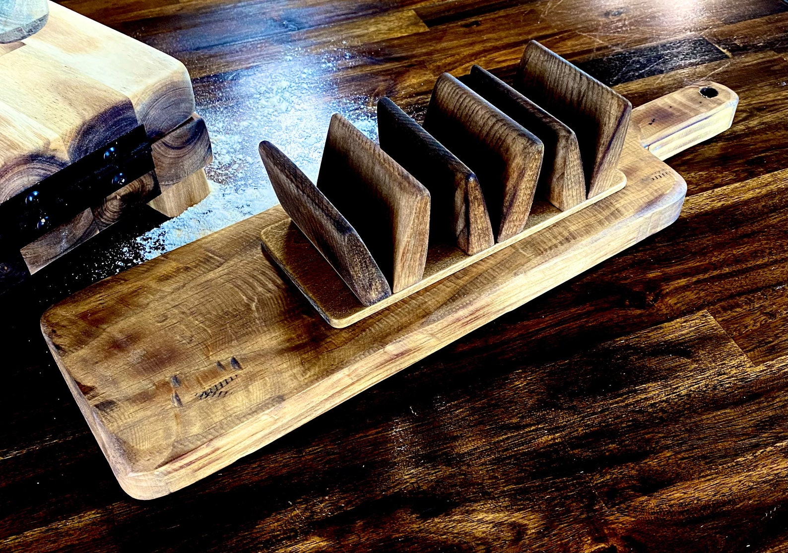 Taco Stand, Taco Holder, Wood Taco Holder, Taco Plate. Great for Taco ...