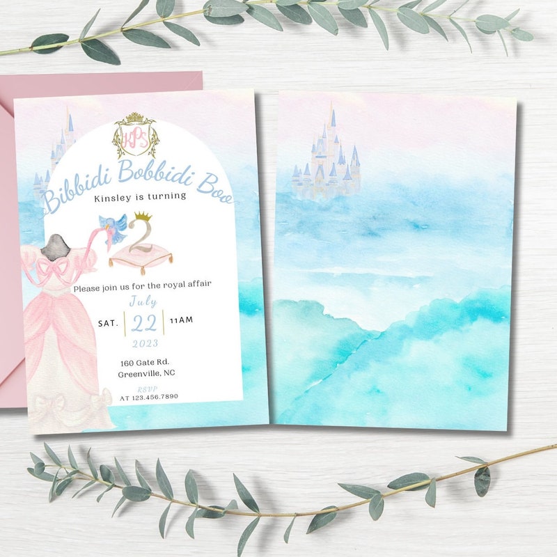 Cinderella Invitation - Etsy