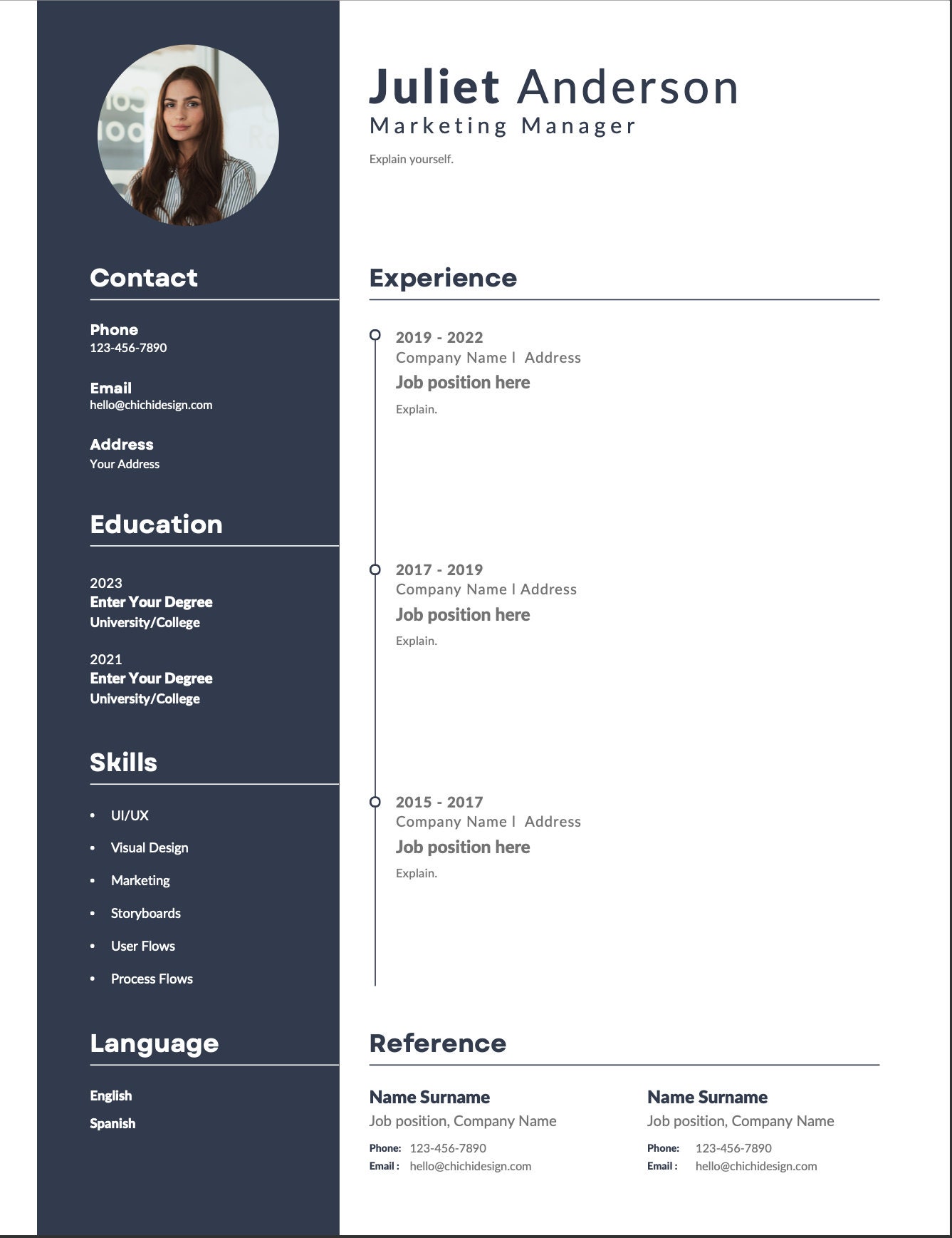 Cv, Professional Resume Template, Simple, Basic - Etsy