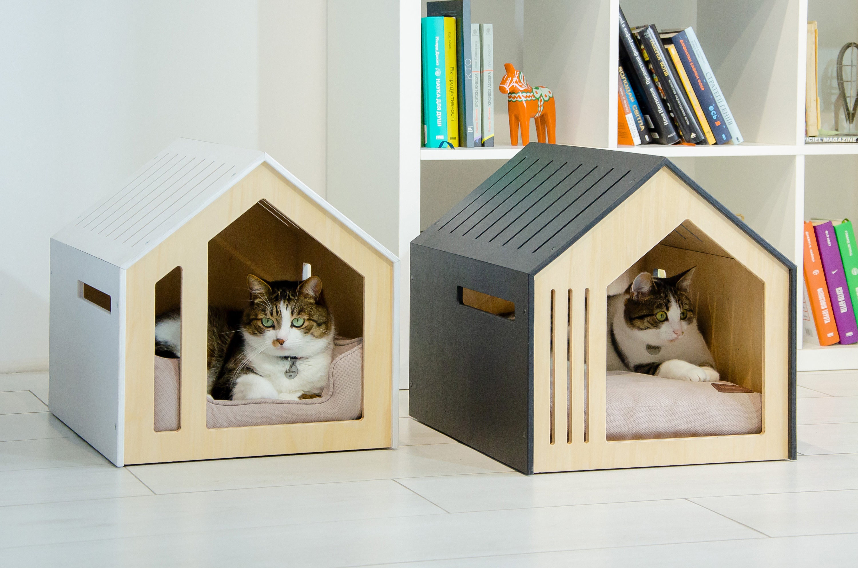 Modern Pet House, Eco-friendly Dog House, Cat Bed, Hand Felted, Small ...