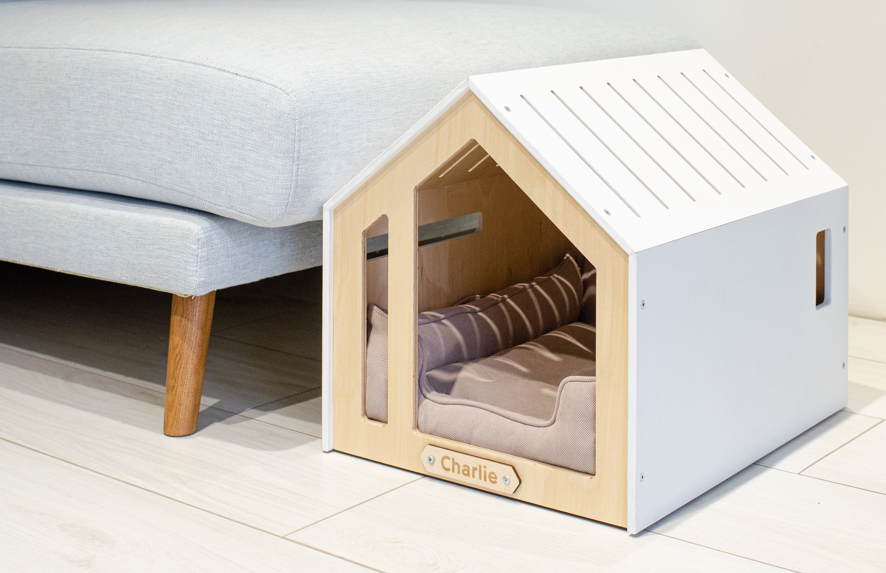 Modern Pet House, Eco-friendly Dog House, Cat Bed, Hand Felted, Small ...
