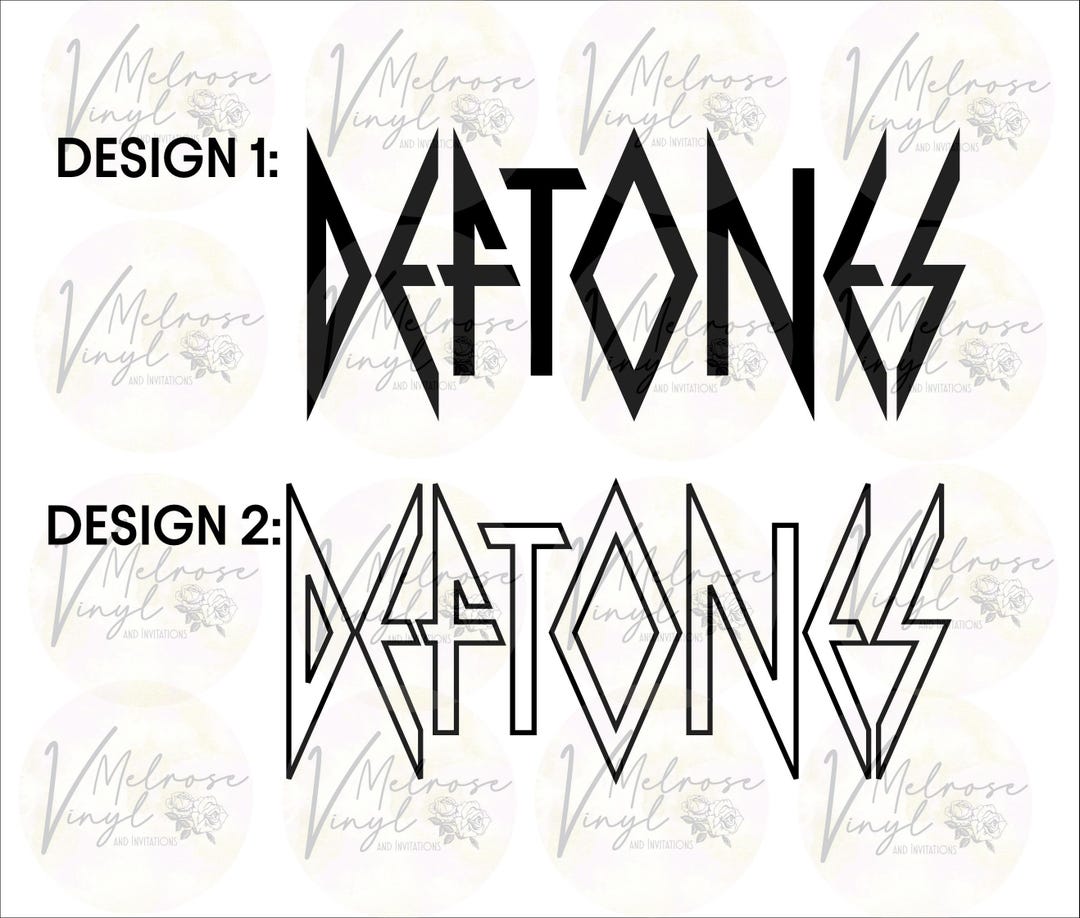 Deftones Def Leppard Sticker - Vinyl Decal Sticker - Hard Rock ...