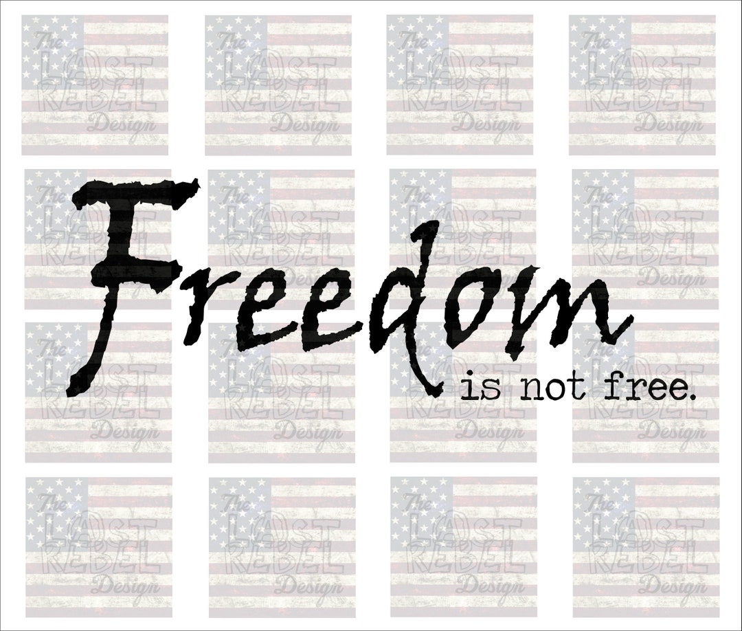 Freedom is Not Free Vinyl Sticker - Choose From 7 Different Colors ...