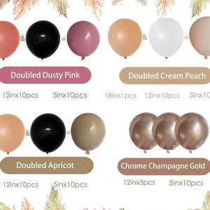 Double Stuffed Bohoo Rainbow Balloons Arch Kit for Bridalshower, Baby ...