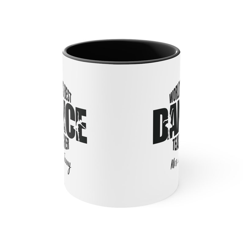 World's Best Dance Teacher Mug, Personalized Dance Teacher Mug, Custom ...
