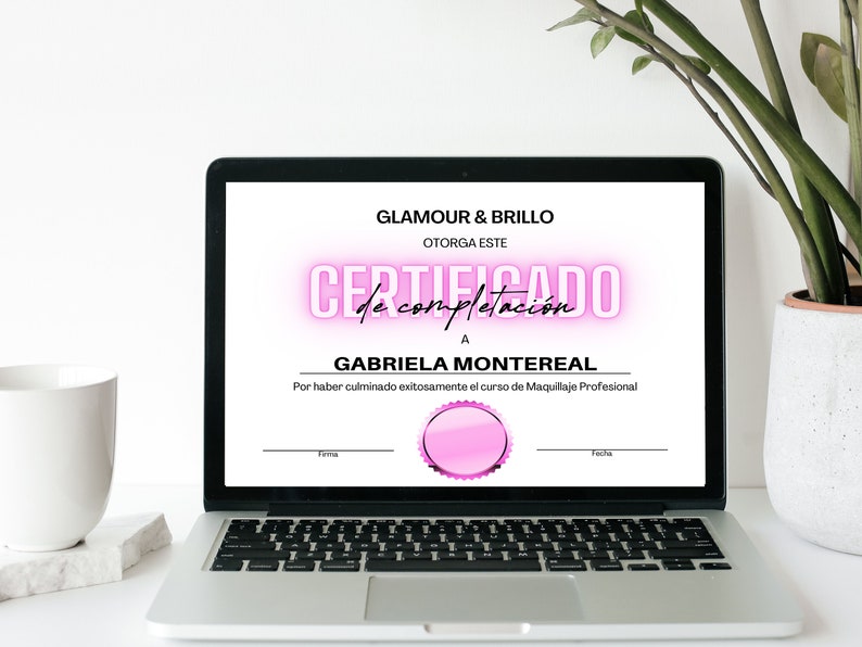 Certificado De Completación Plantilla Editable Canva, Spanish ...