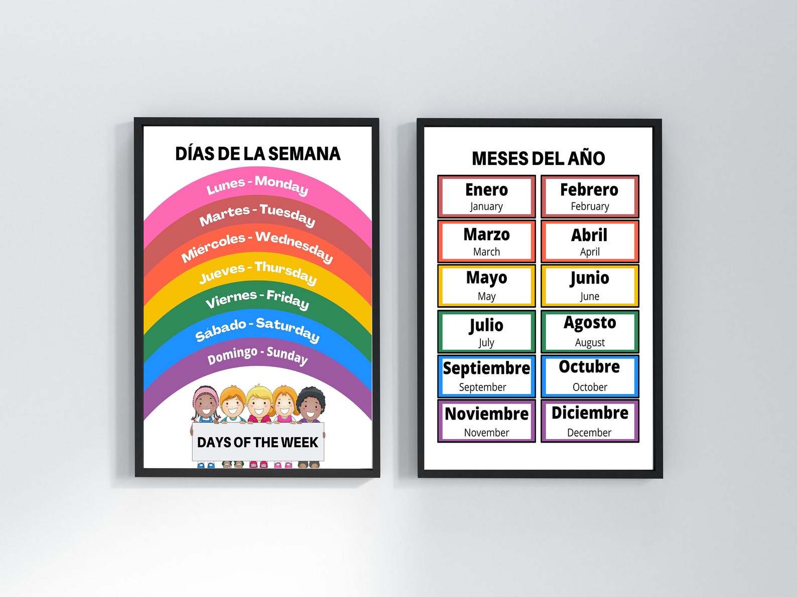 Bilingual Classroom Printable ESOL Classroom Posters Spanish - Etsy
