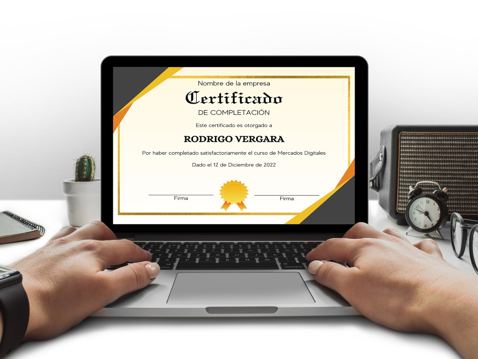 Spanish Certificate of Completion Template: Editable Canva Design ...