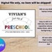 First Day of Preschool Editable Template, Boho Preschool Template ...