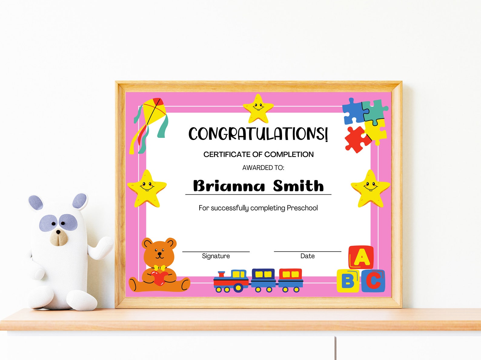 Certificate of Completion Template for Kids, Printable Award ...
