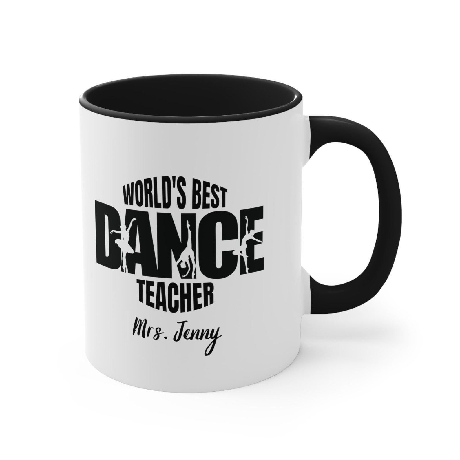 World's Best Dance Teacher Mug, Personalized Dance Teacher Mug, Custom ...