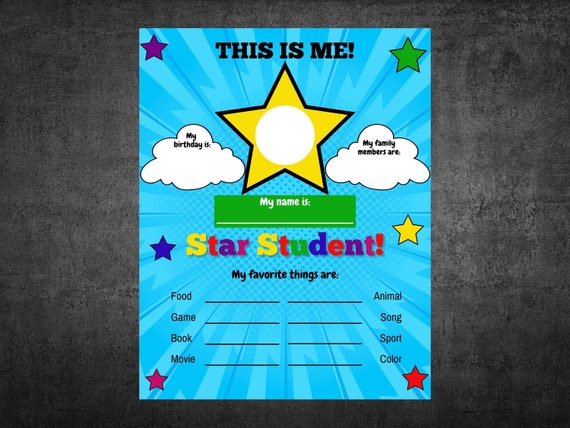 Star Student Poster Printable