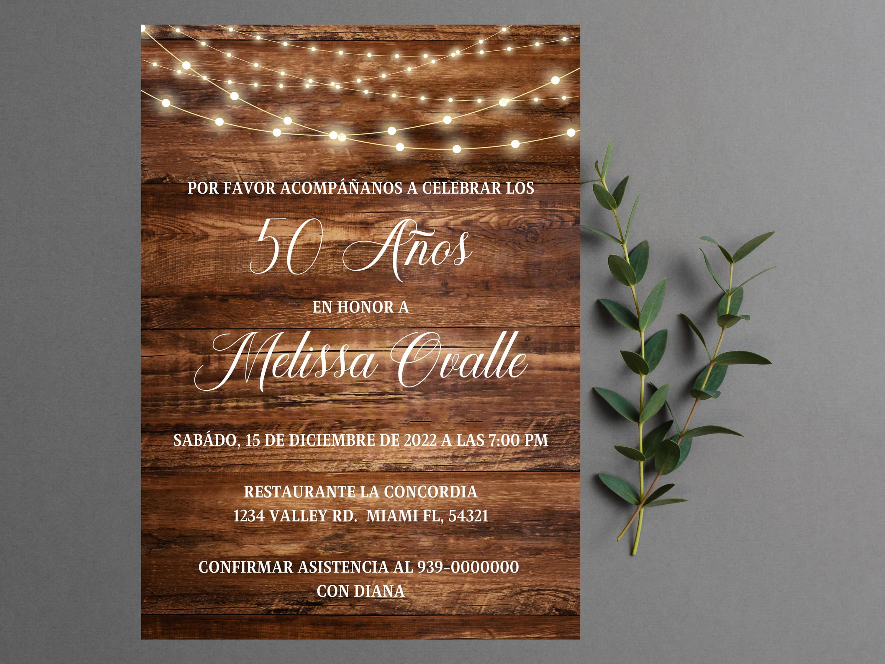 Spanish Birthday Invitation: Rustic Fiesta Theme (digital) - Etsy