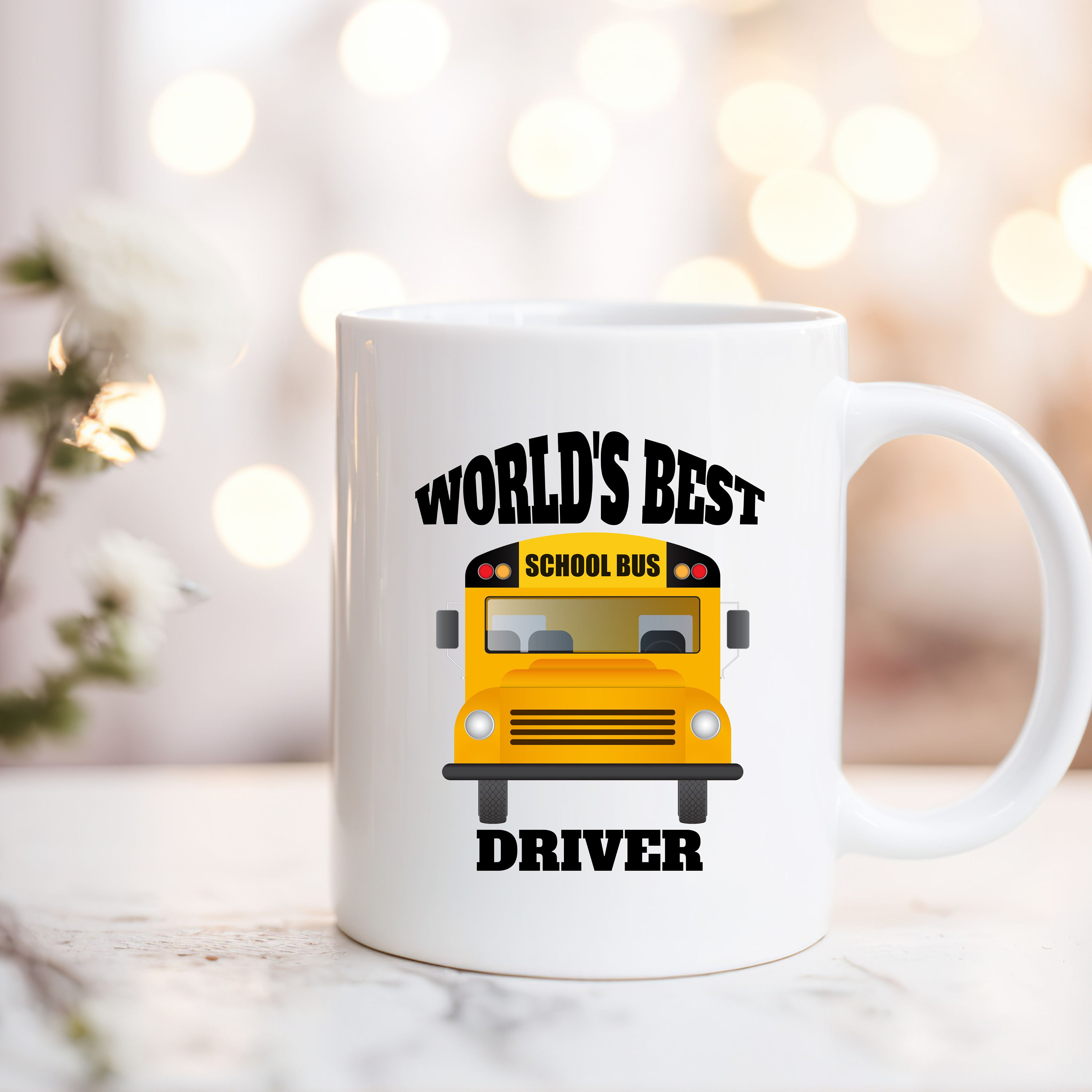 Personalized School Bus Driver Mug, Bus Driver Custom Name Mug, World's ...