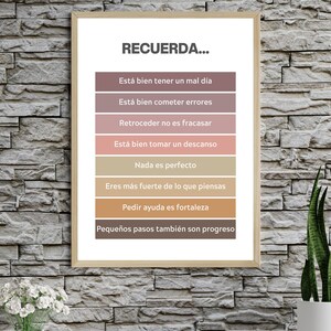 Spanish Inspirational Phrases for Students, Spanish Classroom Wall ...