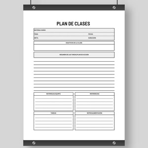 Spanish Lesson Plan Digital Download, Plan De Clases Imprimible, Plan ...