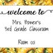 Sunflowers Classroom Door Sign Template, Teacher Name Tag (digital ...