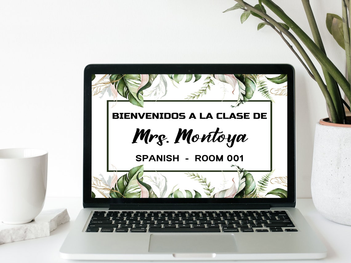 Spanish Classroom Door Sign Template ESOL Classroom Door - Etsy