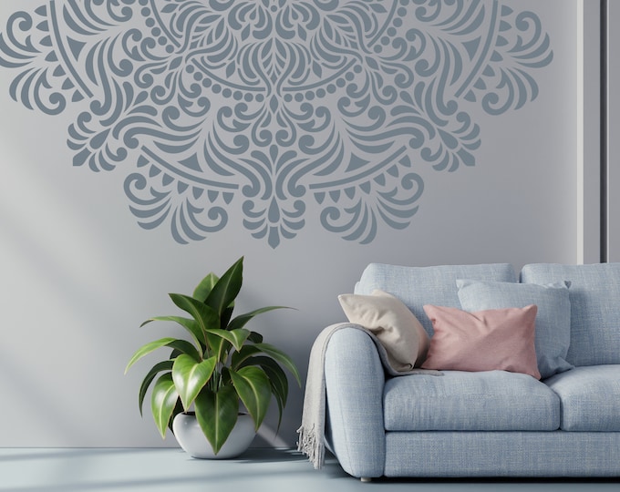 Mandala Stencil, Large Mandala Stencil, Mandala Wall Stencil, Medallion ...