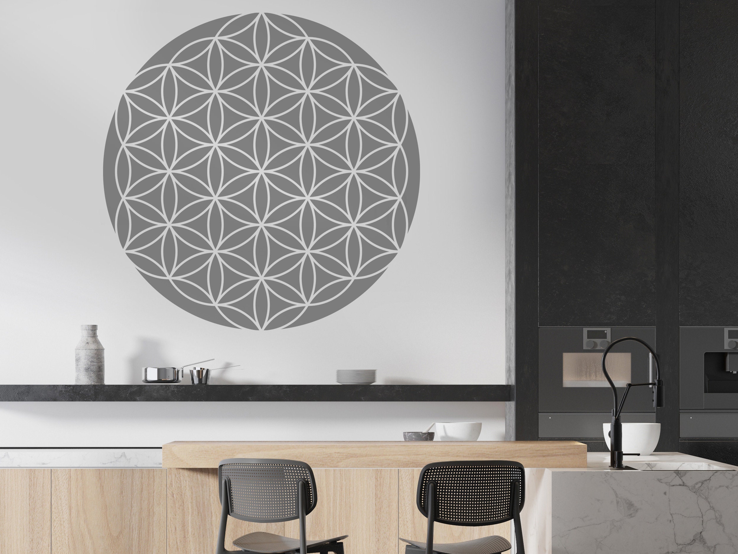Flower of Life Stencil, Sacred Geometry Stencil, Scandinavian Stencil ...