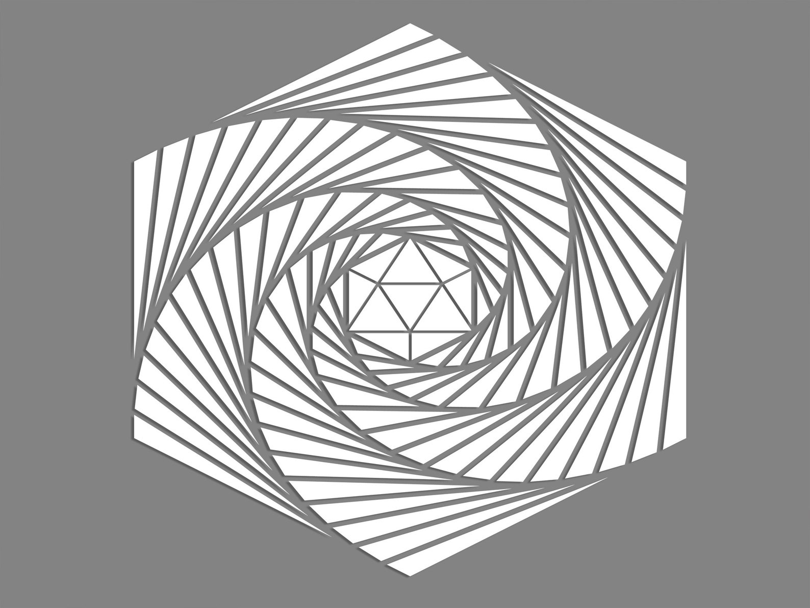Spiral Hexagon Stencil Templates, Spray Paint Stencils, Extra Large ...