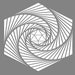 Spiral Hexagon Stencil Templates, Spray Paint Stencils, Extra Large ...