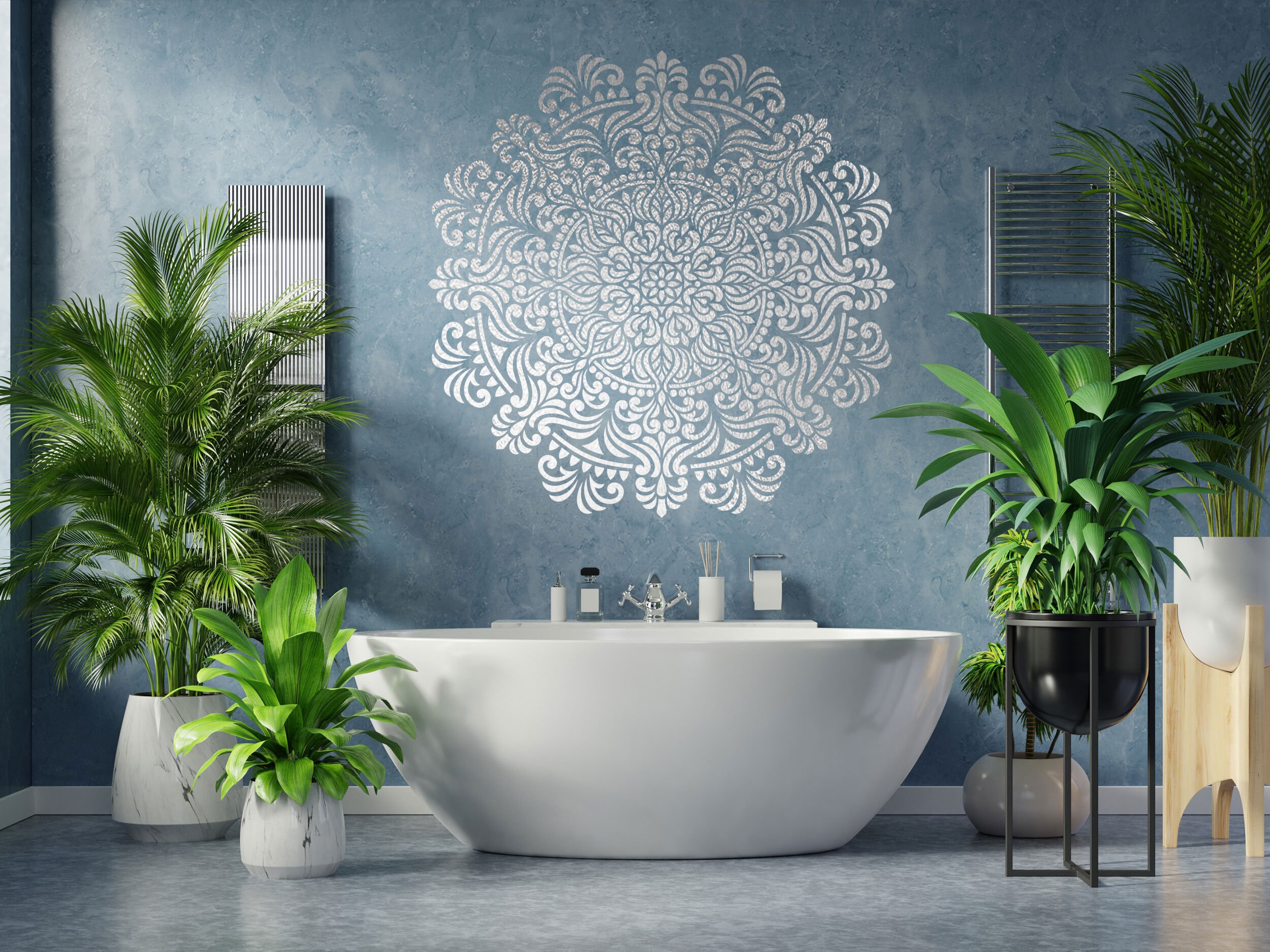 Mandala Stencil, Large Mandala Stencil, Mandala Wall Stencil, Medallion ...