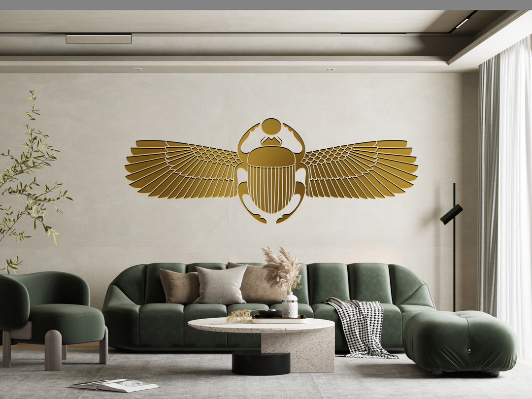 Egyptian Scarab Stencil, Scarab Beetle Stencil, Hieroglyphs Stencil ...