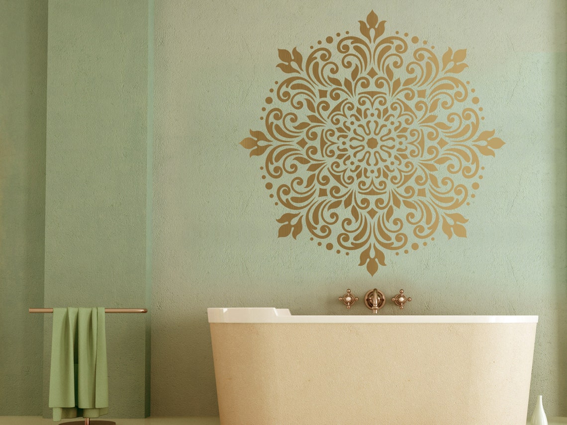 XXL Mandala Stencil, Large Mandala Stencil, Mandala Wall Stencil ...