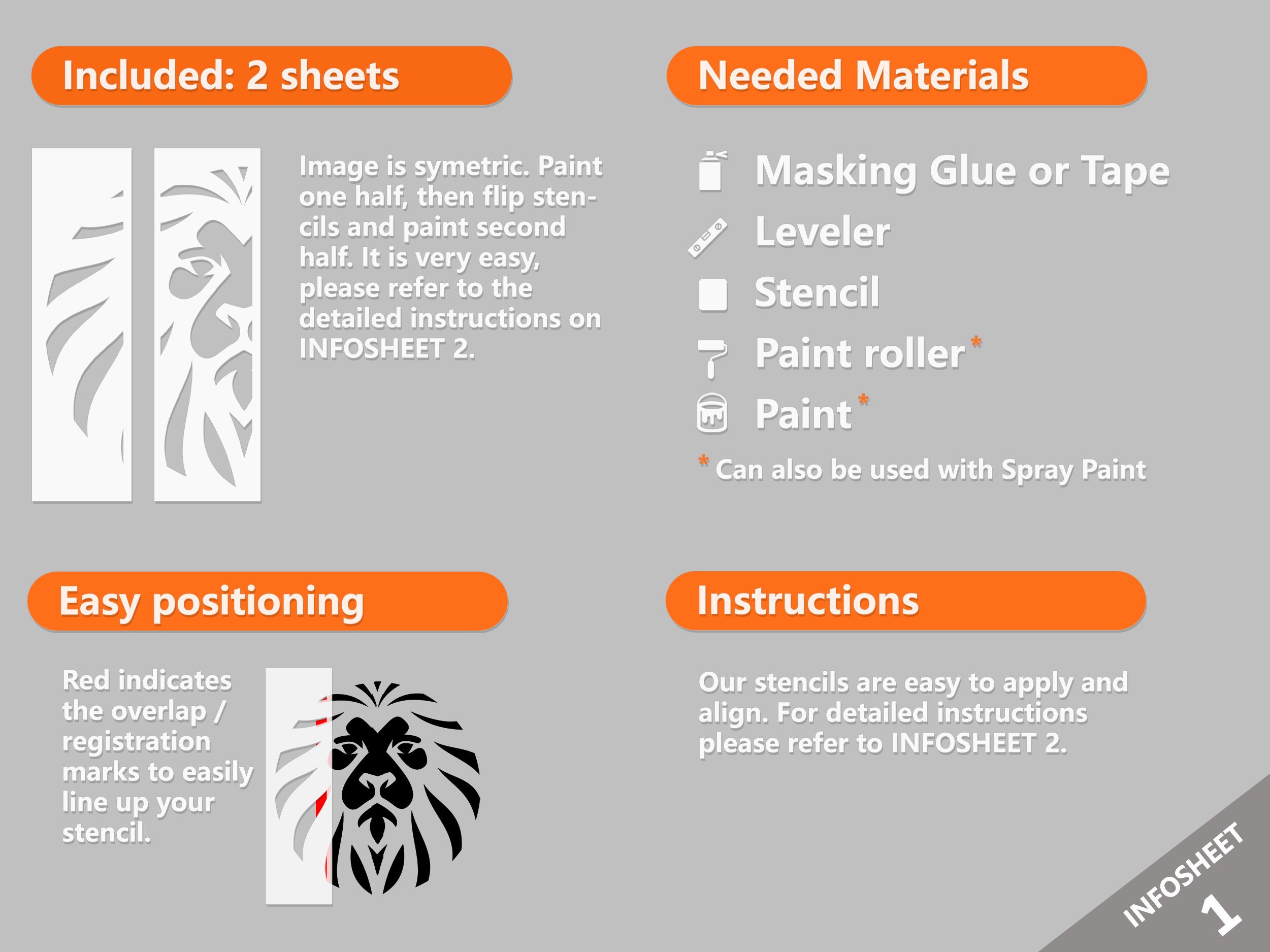 XXXL Maya Stencil / Aztec Stencil Available From 100 to 150 Cm. Create ...