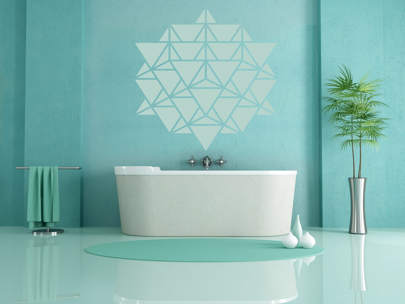 Geometry Pattern Stencil, Sacred Geometry Stencil, Scandinavian Stencil ...